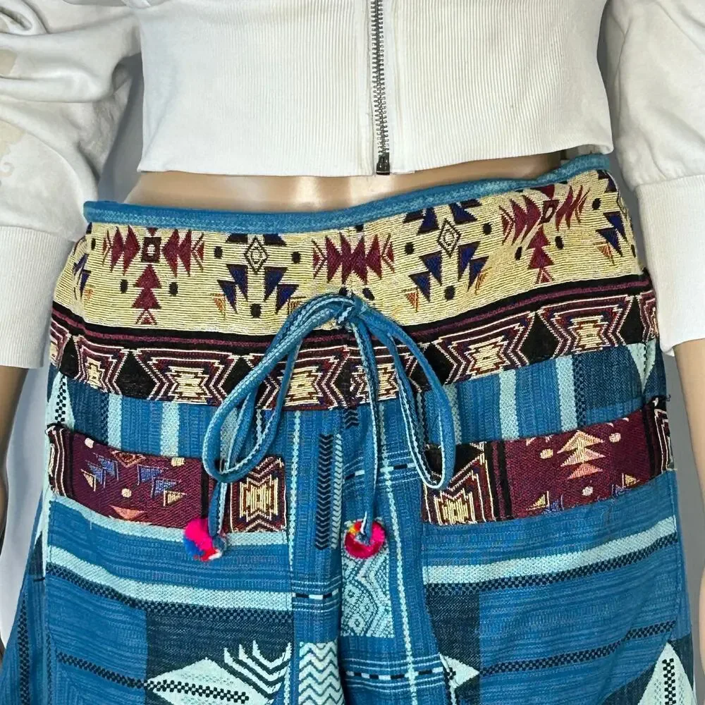 Unbranded | Pants & Jumpsuits | Boho Tribal Patchwork Harem Pants ...